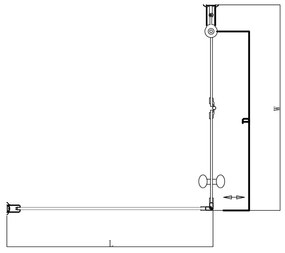 BPS-koupelny Čtvercový sprchový kout HYD-SK1180B 90x90 chrom/transparent - bez vaničky