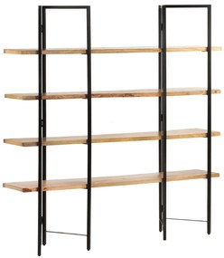Knihovna se 4 policemi 160 x 35 x 160 cm masivní mangovník 286603