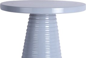 Kovový kulatý odkládací stolek ø 40 cm Catania Ribbed – Leitmotiv
