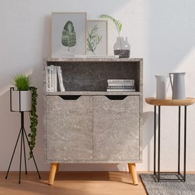 Příborník betonově šedý 60 x 30 x 72 cm kompozitní dřevo 326826