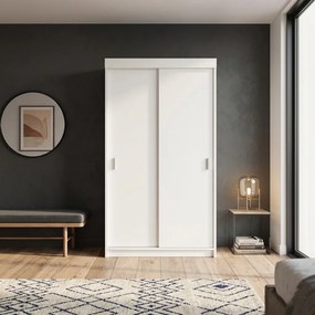 ARK Šatní skříň KLASIK 120 cm, Bílá