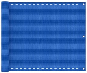 vidaXL Balkonová zástěna modrá 75 x 400 cm HDPE
