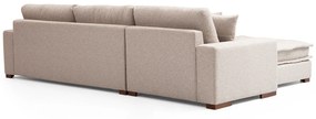 Designová rohová sedačka Wilano 323 cm písková béžová - levá