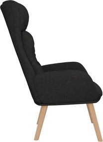 Relaxační křeslo černé textil 341296