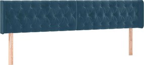 Box spring postel s matrací tmavě modrá 120x190 cm samet 3270017