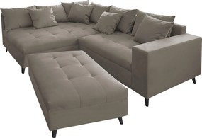XXXLutz ROHOVÁ SEDAČKA, textil, šedá MID.YOU - Sedací soupravy - 001628000345
