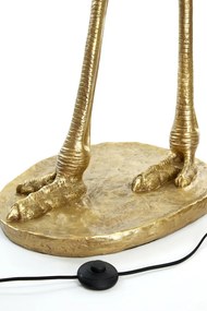 Bronzová antik stojací lampa pštros Ostrich bronze - 62*50*146 cm / E27