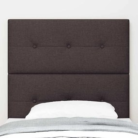 Výškově nastavitelné čelo postele Tmavě hnědá 100 cm textil 3337811