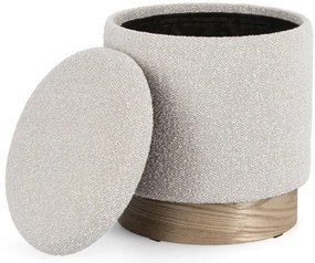 BIZZOTTO Set 2 pufů ZOYA světle šedé 0721606