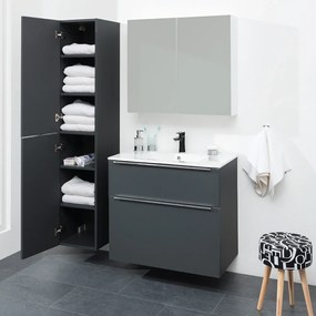 Mereo Mereo, Mailo, koupelnová skříňka vysoká 170 cm, chrom madlo, CN524LP