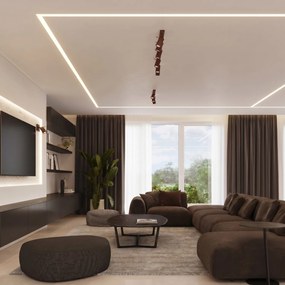 Sollux Lighting Nástěnné svítidlo RING hnědé