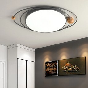 Toolight - Stropní lampa Galaxy Black E27 60W APP868-C, černá, OSW-06887