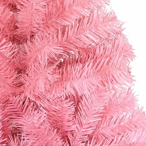 Umělý vánoční stromek se stojanem růžový 150 cm PVC 320997