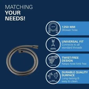 Grohe Hadice - Silverflex sprchová hadice 1.25 cm tmavý grafit