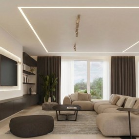 Sollux Lighting Nástěnné svítidlo RING šedobéžové
