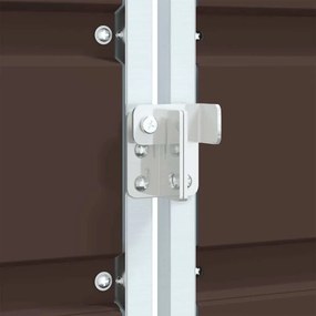 vidaXL Box na 3 popelnice 216 x 81 x 115 cm ocel [4006182] Barva: Hnědá