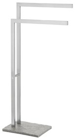 WENKO 20603100 - Stojan na ručníky GRANIT 43,5x86,5 cm nerez/satin/šedá 20603100