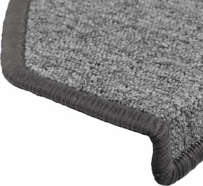 Schodové rohože 30 ks 65 x 24 x 4 cm tmavě šedé, půlkulaté, velké 3365750