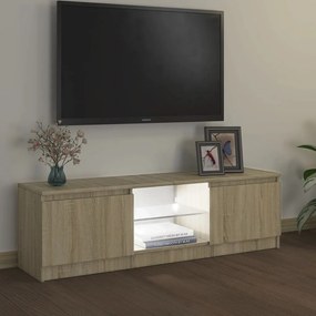 vidaXL Marketos TV skříňka s LED osvětlením dub sonoma 120 x 30 x 36 cm