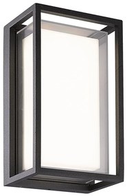Mantra 7062 Chamonix, stropní/nástěnné venkovní svítidlo, 9W LED 3000K, šedá, 23,8x13,8cm, IP65