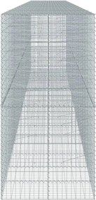 Gabionový koš s víkem 900 x 100 x 200 cm pozinkované železo 3295241