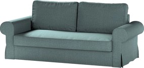 Potah na pohovku IKEA Backabro,  3-místná, rozkládací barva modrá látka pletený vzor