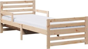 Rám postele s rozšiřitelnou matrací s čelo Hnědá 80 x 200 cm 3385955
