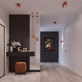 Sollux Lighting Stropní svítidlo QUAD 1 okrově červené