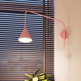Sollux Lighting Nástěnné svítidlo NOX růžové do zásuvky