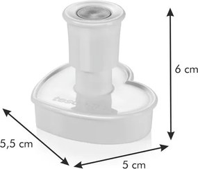 TESCOMA Vykrajovátka s razítkem DELÍCIA, 3 ks, srdíčka