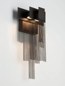 Matně černé ocelové LED stmívatelné nástěnné svítidlo Revια – Nova Luce
