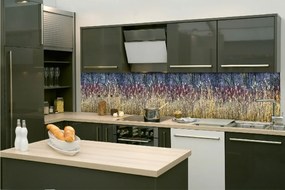 DIMEX | Fototapeta do kuchyně Zimní rákos KI-260-170 | 260 x 60 cm | vícebarevná