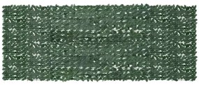 Balkónová zástěna s tmavě zelenými listy 400 x 150 cm 315492