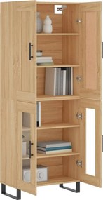 Skříň highboard dub sonoma 69,5 x 34 x 180 cm kompozitní dřevo 3199644