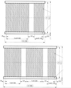 CONCEPT 100 KTK koupelnový radiátor 1500/600, klasické připojení, bílá RAL9016, KTK-150060-11-10