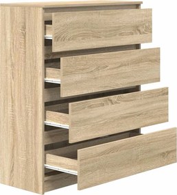 Příborník dub sonoma 80x35x99 cm kompozitní dřevo 3328482