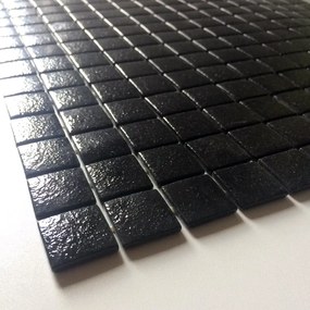 Hisbalit Skleněná mozaika černá Mozaika 101C PROTISKLUZ 2,5x2,5  2,5x2,5 (33,33x33,33) cm - 25101CBH