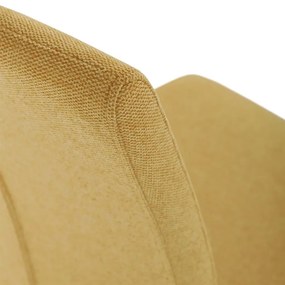 Stylová žlutá jídelní židle NIKA s látkovým potahem Autronic