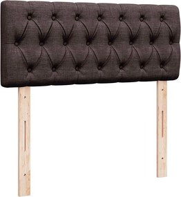 Box spring postel s matrací tmavě hnědá 120x200 cm textil 3287433