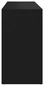 Lavice s botníkem černá 103 x 30 x 54,5 cm dřevotříska
