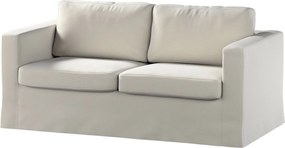 Potah na pohovku IKEA Karlstad 2-místná , nerozkládací, dlouhý barva šedá látka sametová
