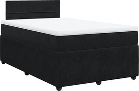 Box spring postel s matrací černá 120 x 190 cm samet 3289988