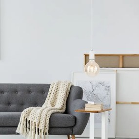 Lustr na lanku ASTRID 1xE27/60W/230V bílá