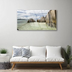 akrylový obraz Skála Krajina 100x50 cm