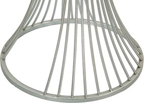 Designový odkládací stolek Zaibunissa 50 cm stříbrný