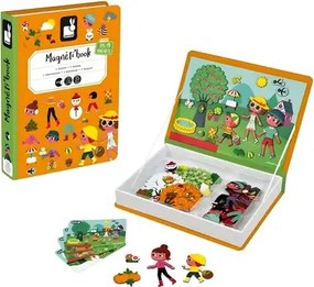 JANOD Magnetibook Roční období / Magnetická kniha / 115 dílků / od 3 l