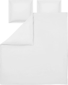 Povlečení Soft Collection se 2 povlaky na polštáře 65 x 65 cm 200 x 200 cm bílé