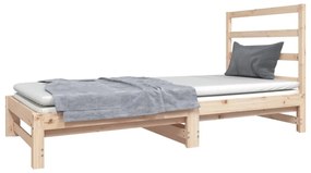 Výsuvná postel 2x (90 x 190) cm masivní borovice,  3124747