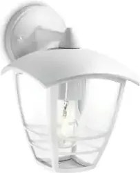 Philips Creek 60W s vrchním ramenem bílá / venkovní svítidlo / bez zdr