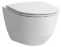 Laufen Pro - Závěsné WC Compact se sedátkem SLIM, sklápěním SoftClose, Rimless, bílá H8669550000001